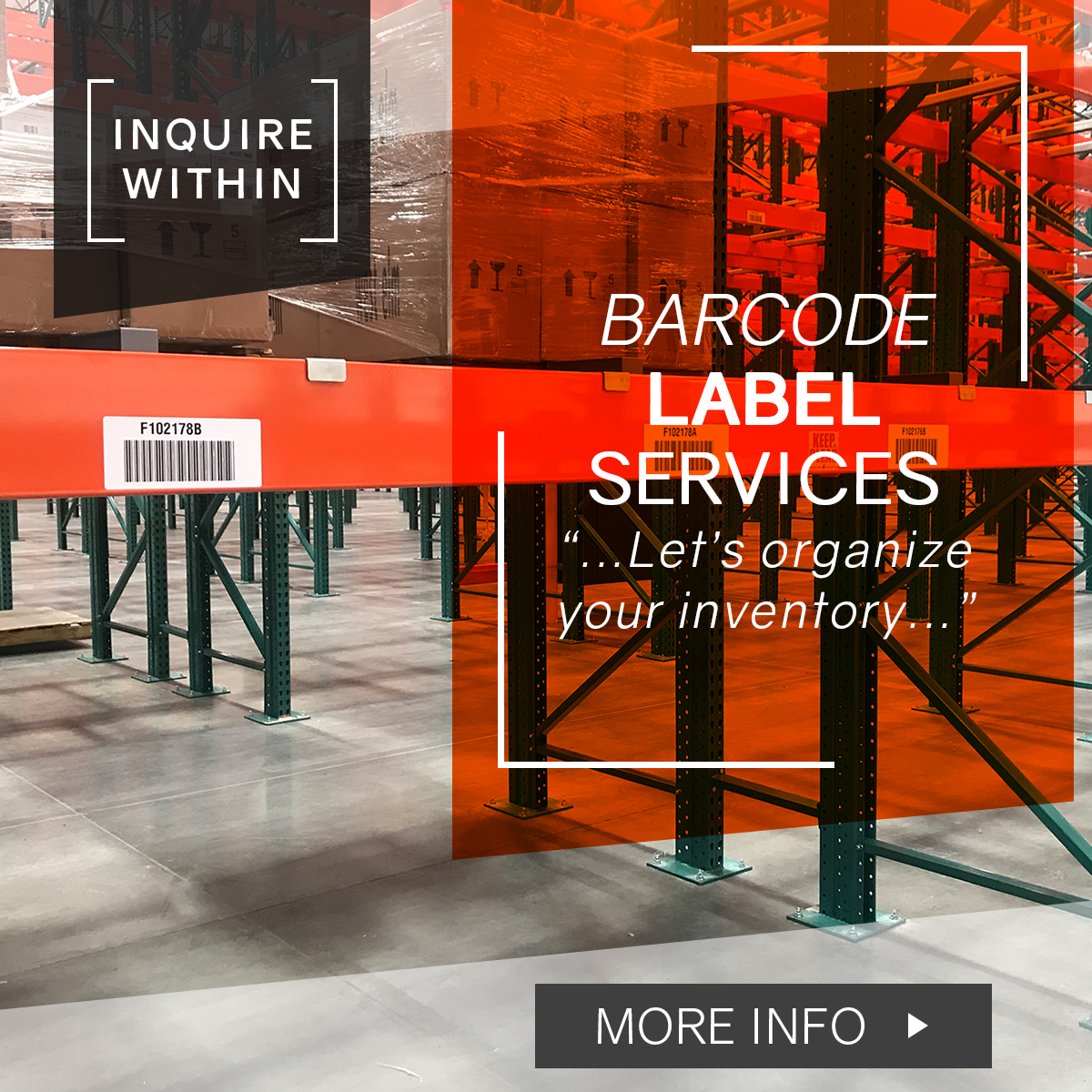 Flue Space Labels - warehouse conformance Flue Labels (Recommended)