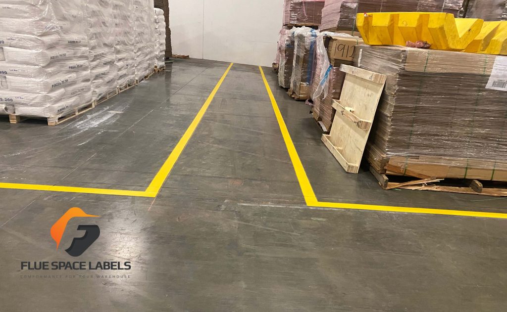 Warehouse Line Striping improve organization in your warehouse