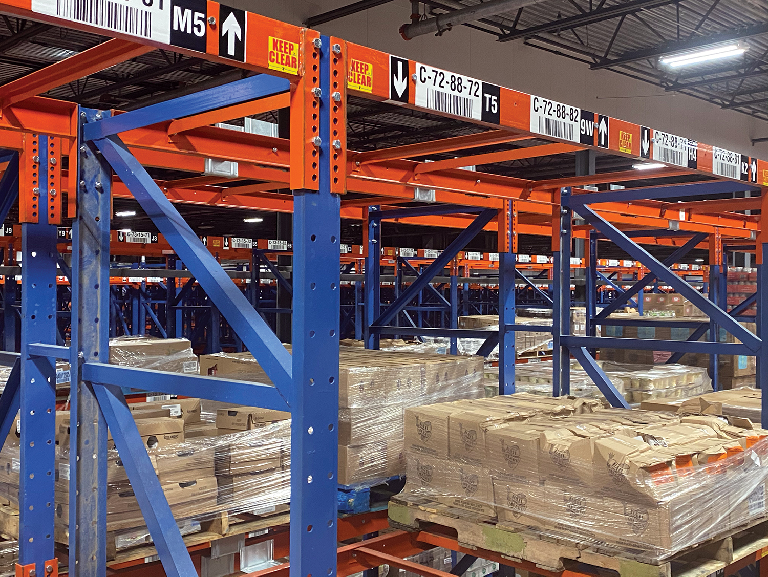 3"x3" Flue Space Label Freezer Grade for all types of warehouses env.