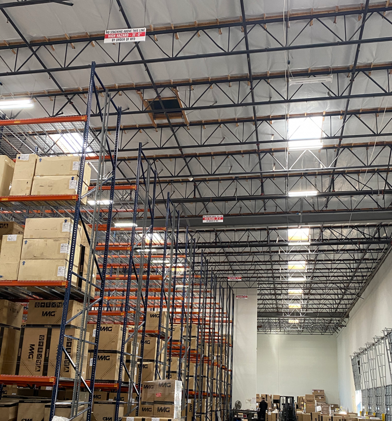 High Pile Storage Compliance Signage for your warehouse in California