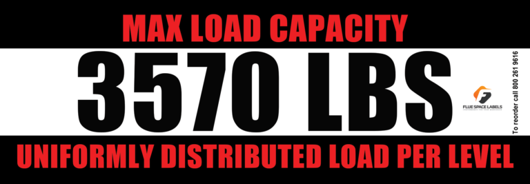 Pallet Rack Weight Capacity Labels | Pallet Rack Weight Capacity Labels