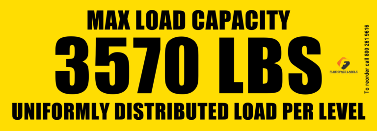 Pallet Rack Weight Capacity Labels | Pallet Rack Weight Capacity Labels