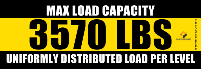 Flue Space Labels - warehouse conformance Flue Labels (Recommended)
