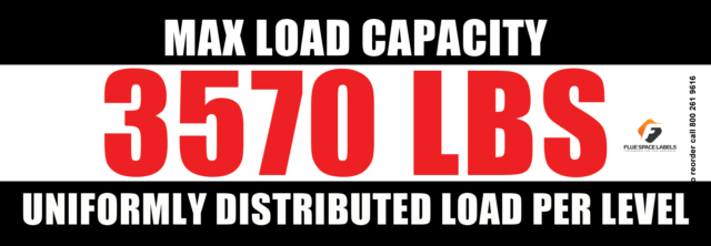 Pallet Rack Weight Capacity Labels | Pallet Rack Weight Capacity Labels