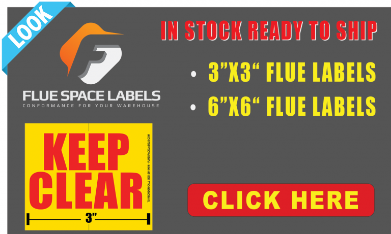 Flue Labels in Orange County we will deliver to your warehouse or job site