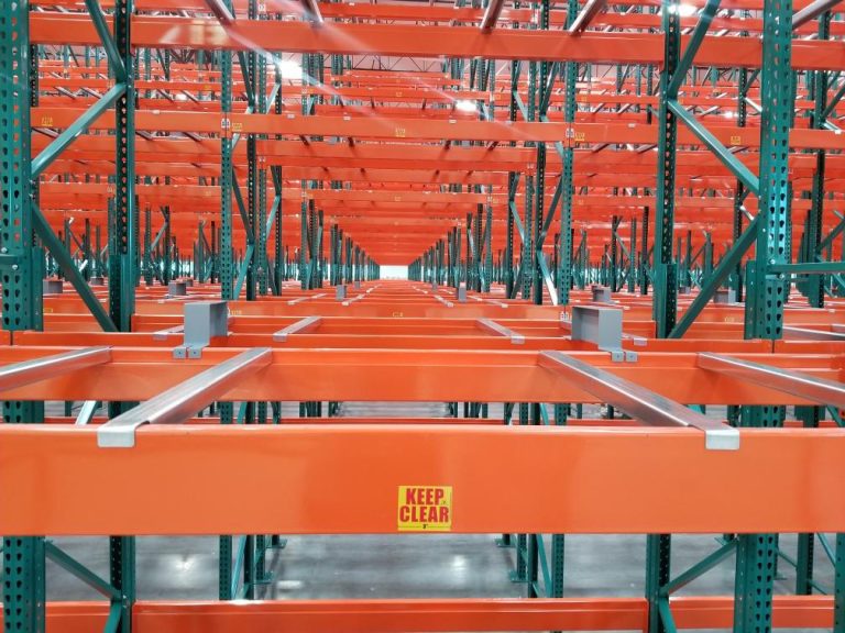 Flue Space Pallet Back Stops for pallet rack systems in a warehouse