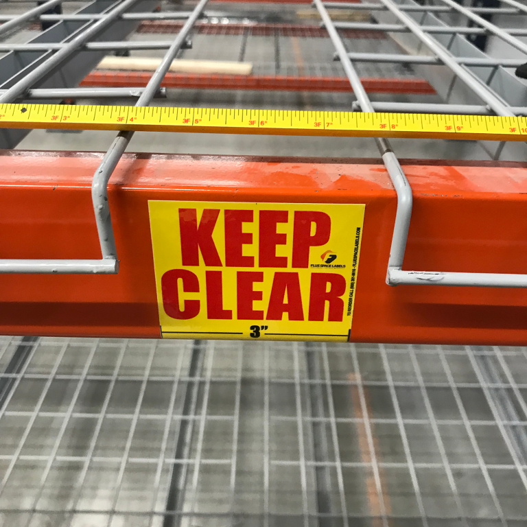 High Pile Storage Compliance Signage for your warehouse in California