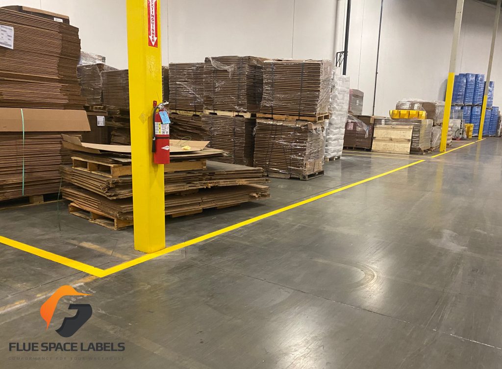 Warehouse Line Striping improve organization in your warehouse