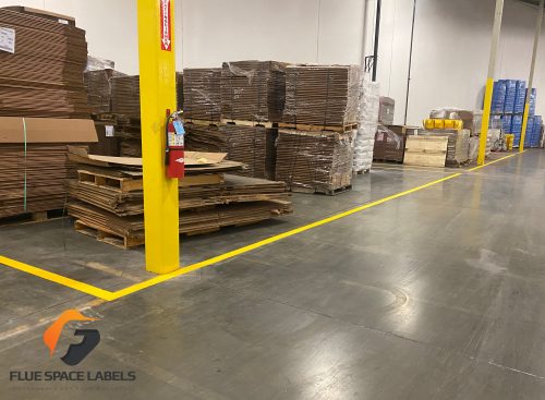 Warehouse Line Striping improve organization in your warehouse