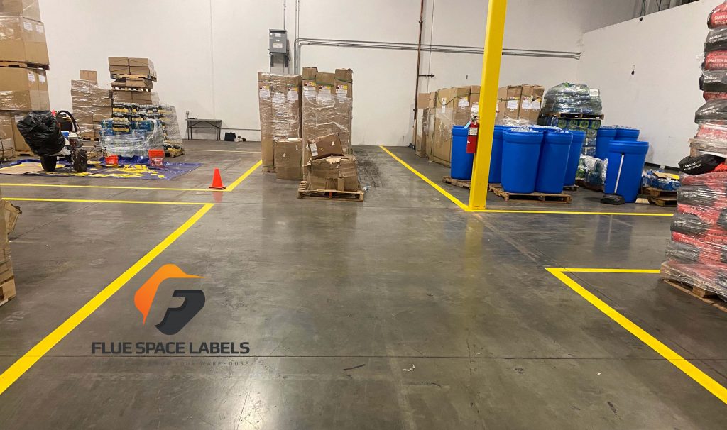 Warehouse Line Striping improve organization in your warehouse
