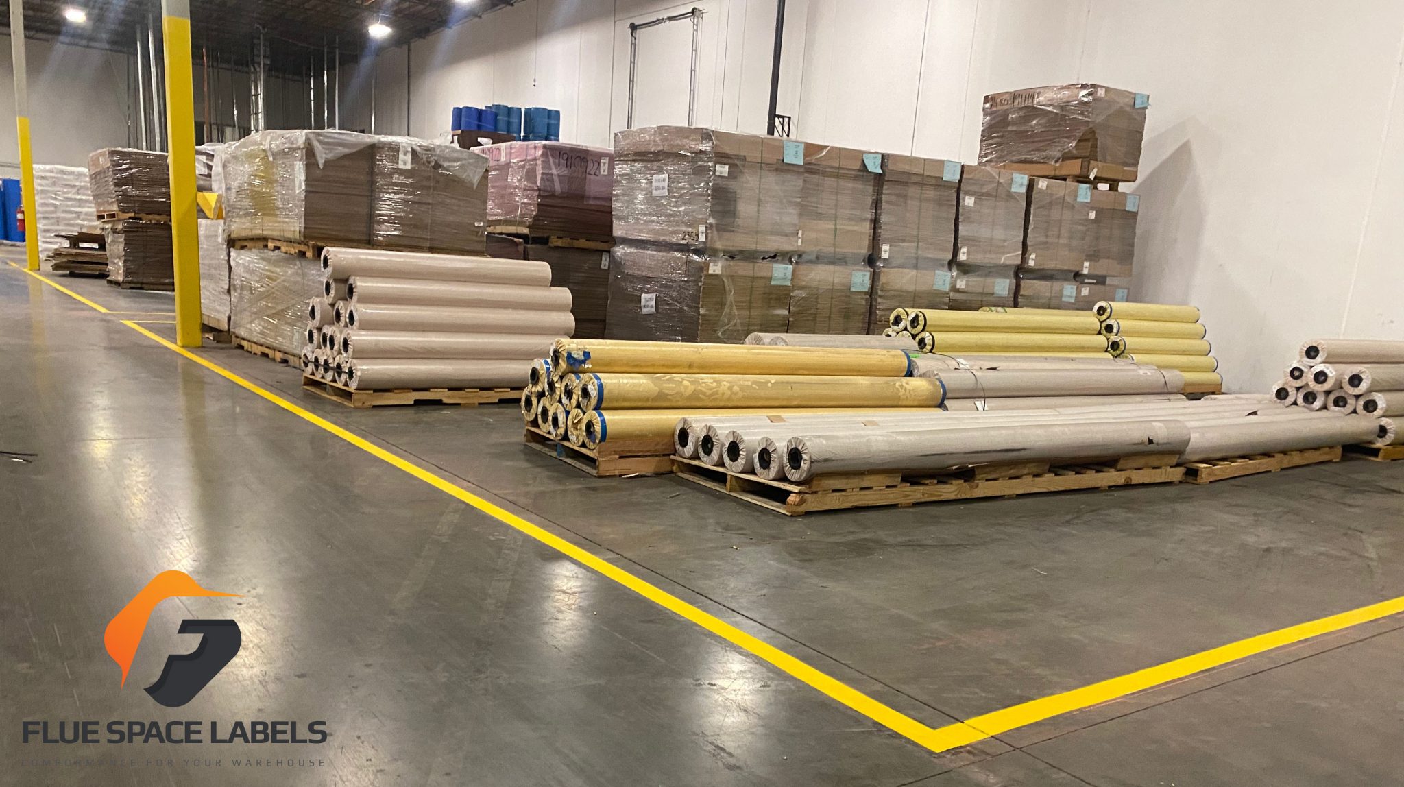 Warehouse Line Striping improve organization in your warehouse